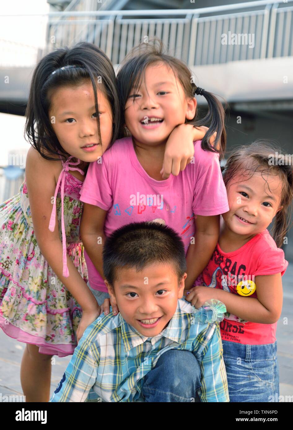 The kids in the country Stock Photo - Alamy