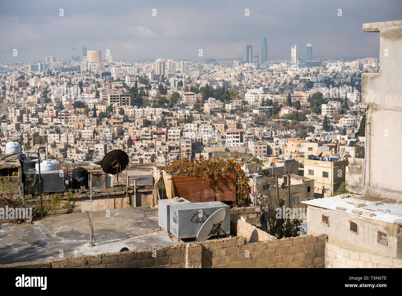 Aerial view of the Amman, Jordan Stock Photo - Alamy