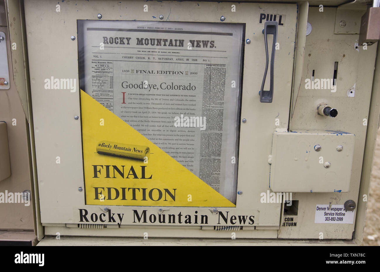 Denver post newspaper hi-res stock photography and images - Alamy