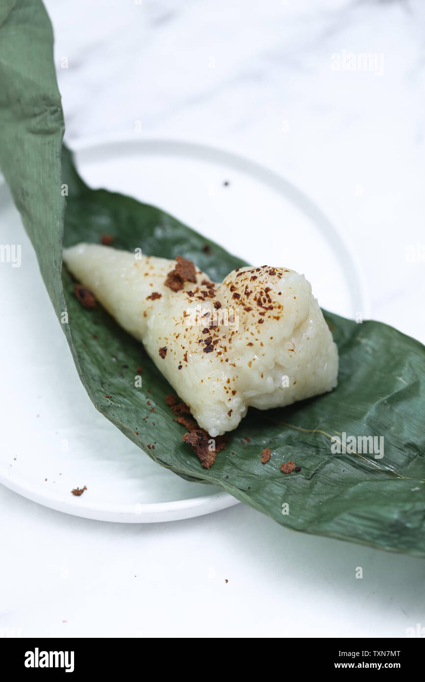 Handmade white rice dumplings with brown sugar sugar water Stock Photo ...