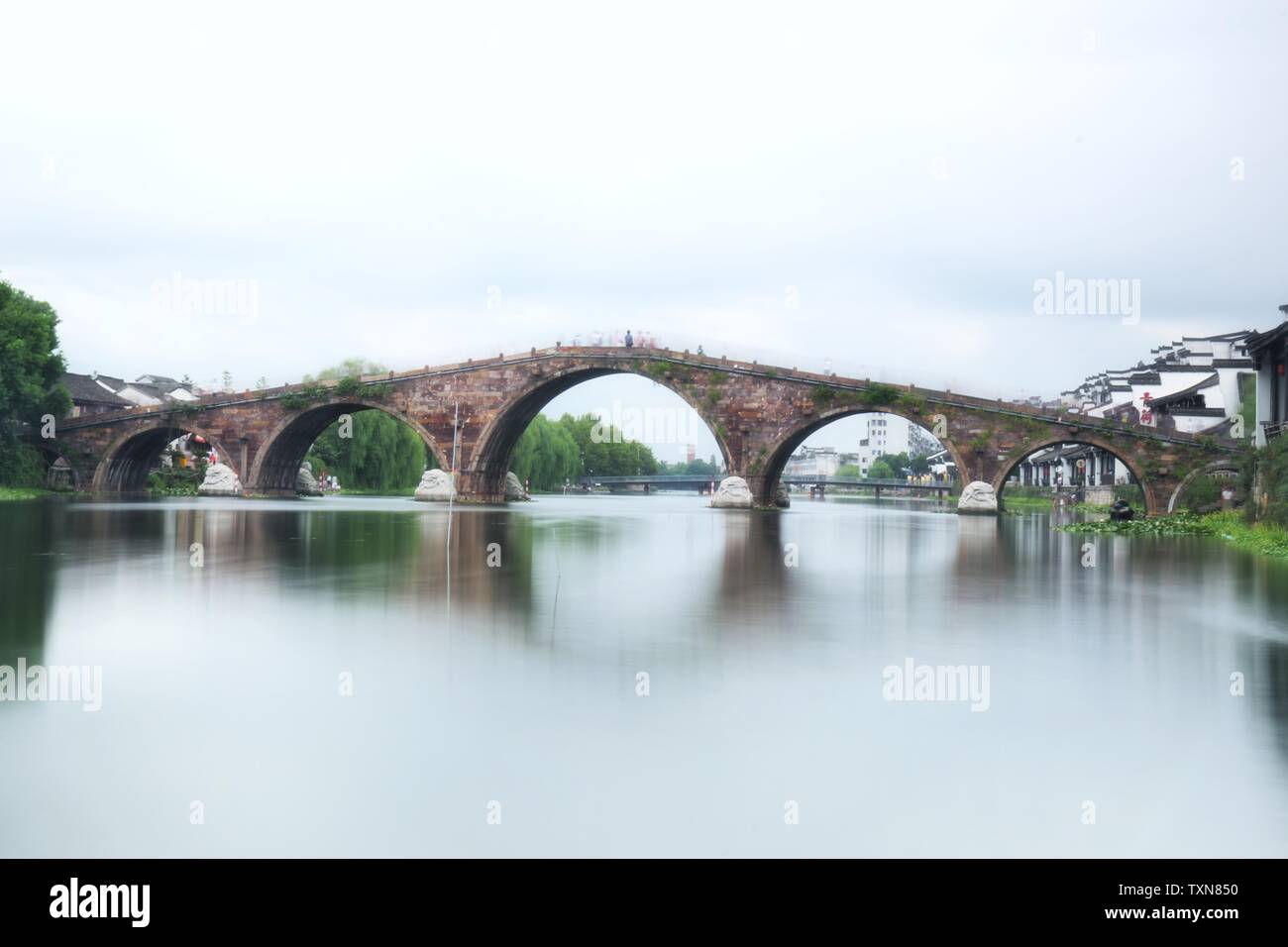 Chinese traditional arch bridge Stock Photo - Alamy