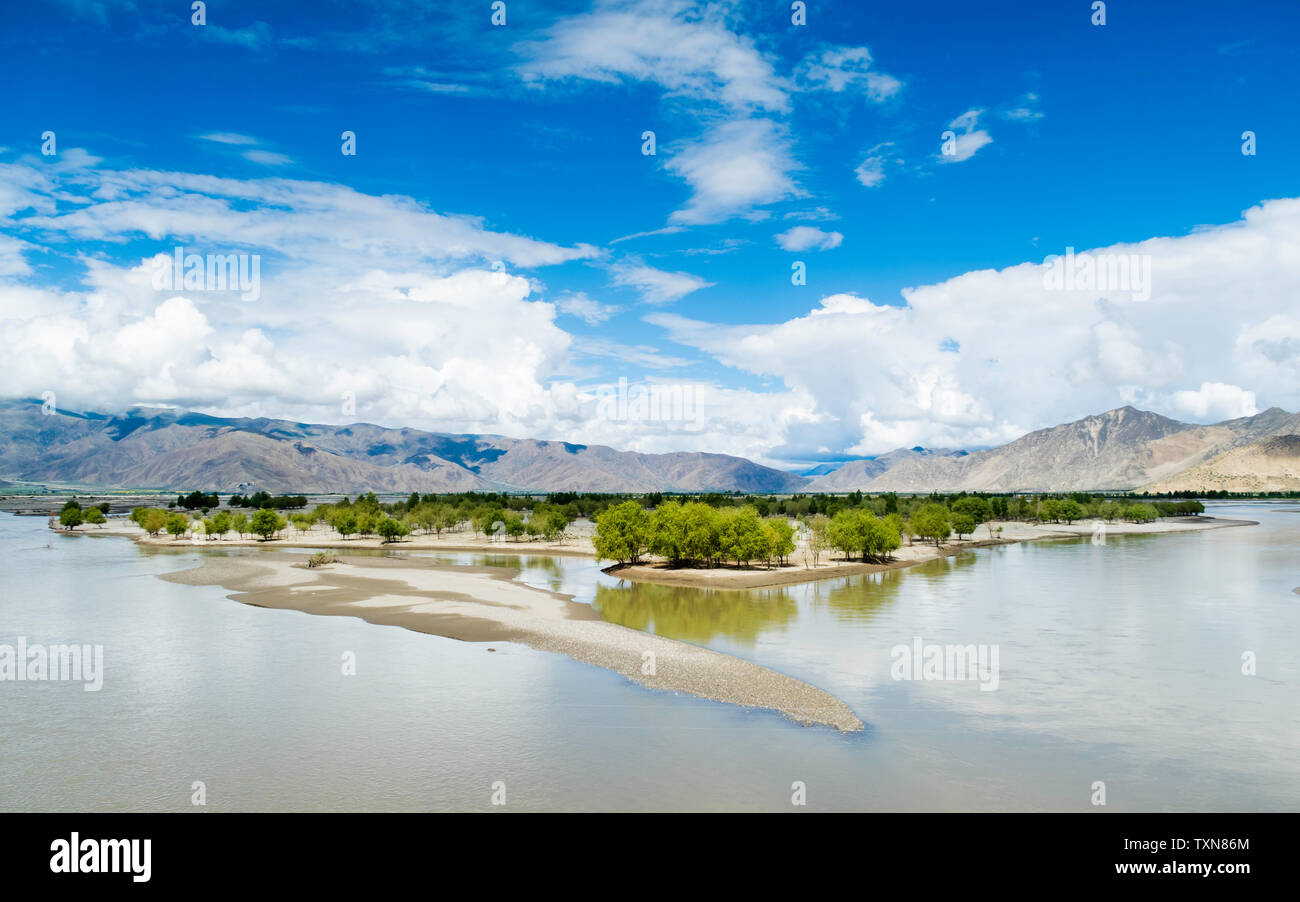 Landscape of the Lassa River wetland Stock Photo - Alamy