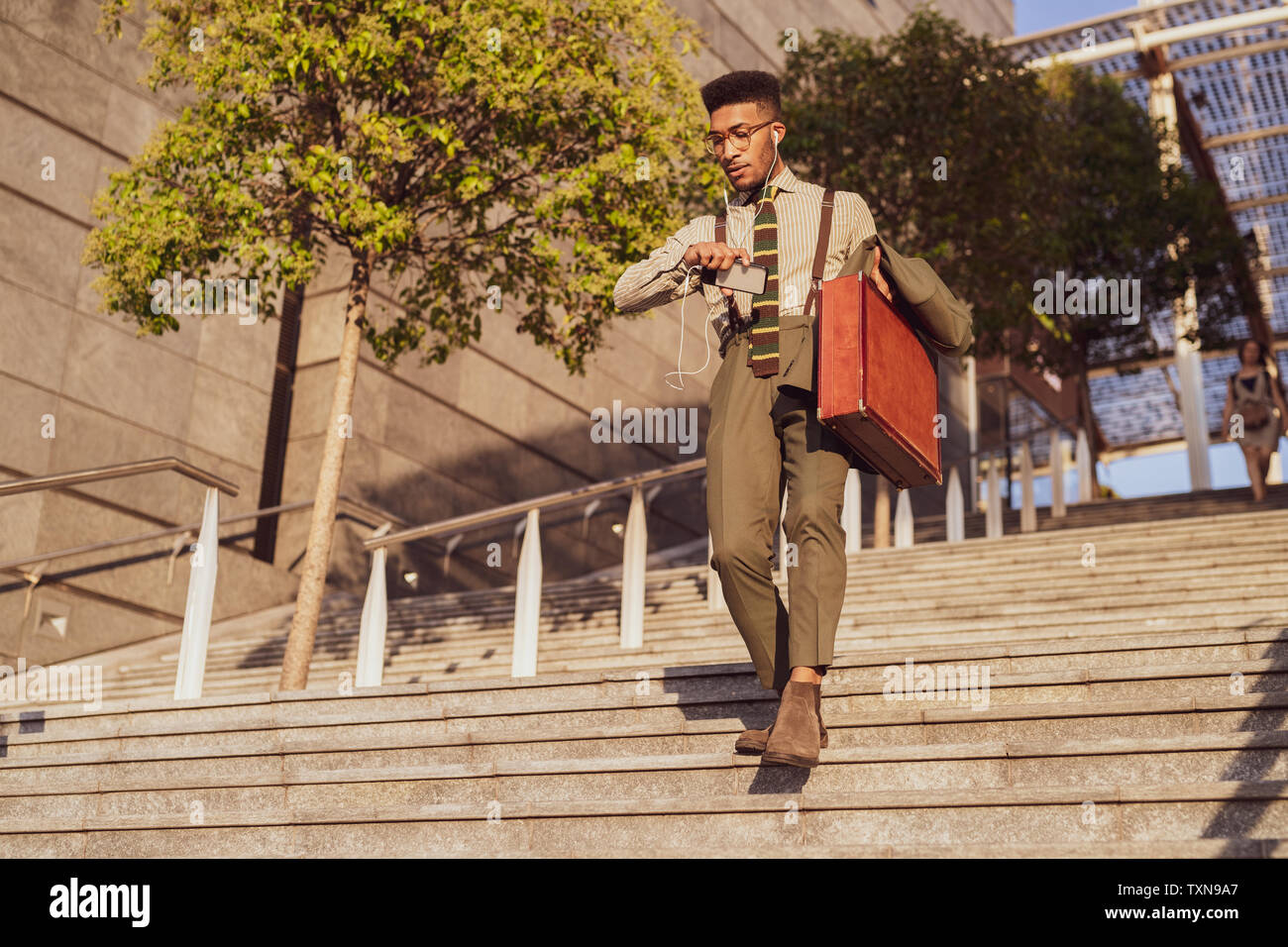 Descending stairs hi-res stock photography and images - Alamy
