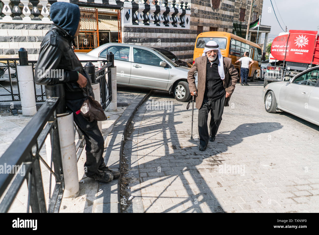 Local people,in the street of the Amman, Jordan Stock Photo - Alamy