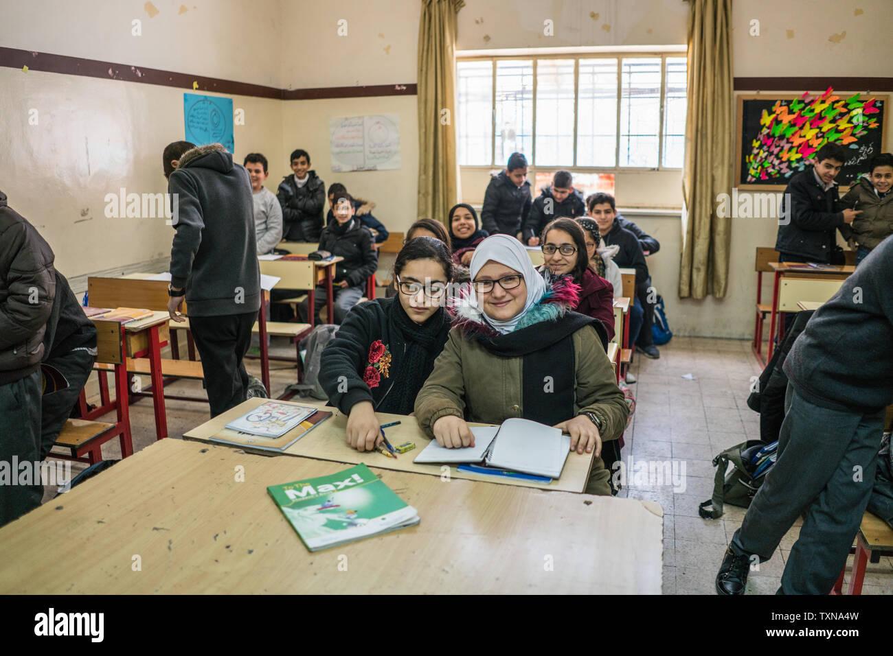 School inside of the Abu Darwish Mosque, Amman, Jordan Stock Photo - Alamy