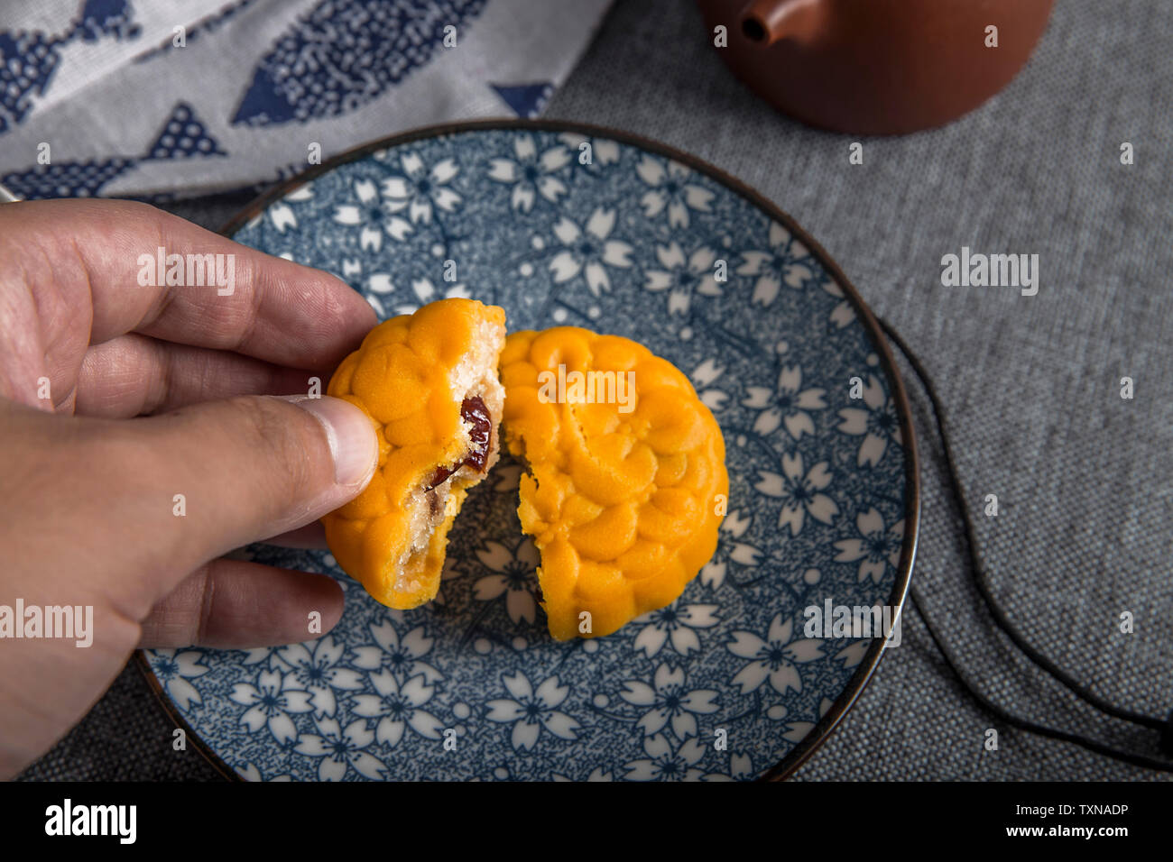 New color mooncakes Stock Photo - Alamy