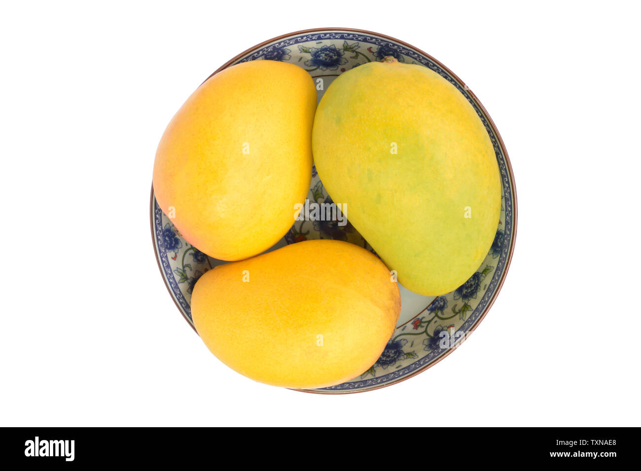 Mango on white background Stock Photo - Alamy