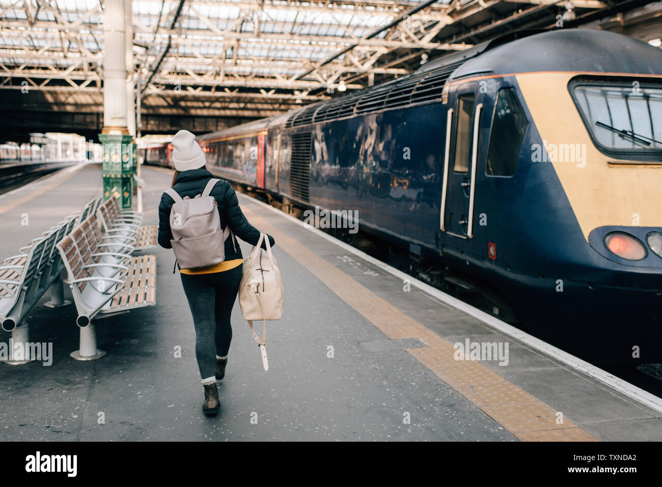 Walking by platform hi-res stock photography and images - Alamy