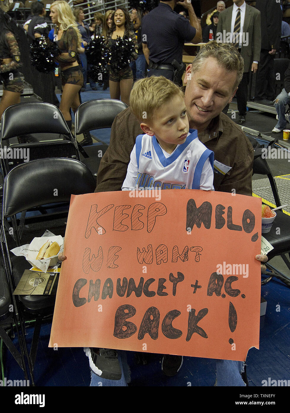 One young Denver Nuggets fan prefers Chauncey Billups and Anthony ...