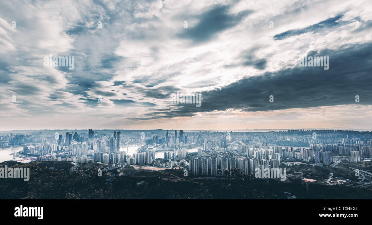 Chongqing city panoramic view hi-res stock photography and images - Alamy