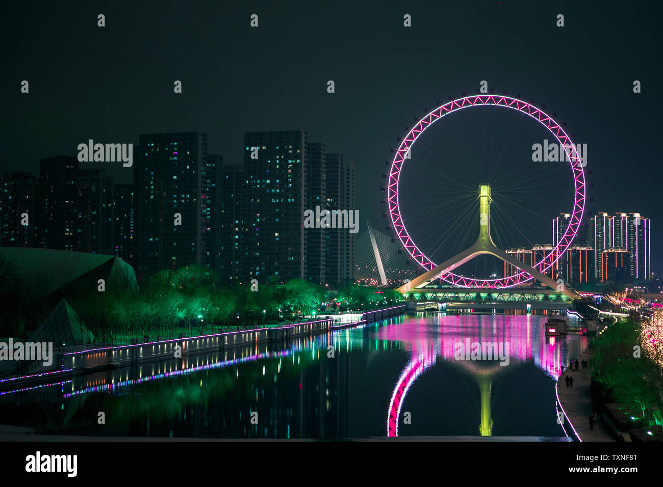 Tianjin eye bridge hi-res stock photography and images - Alamy