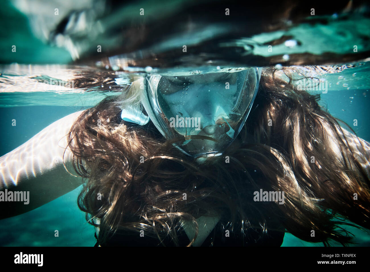 Looking up surface from underwater hi-res stock photography and images ...