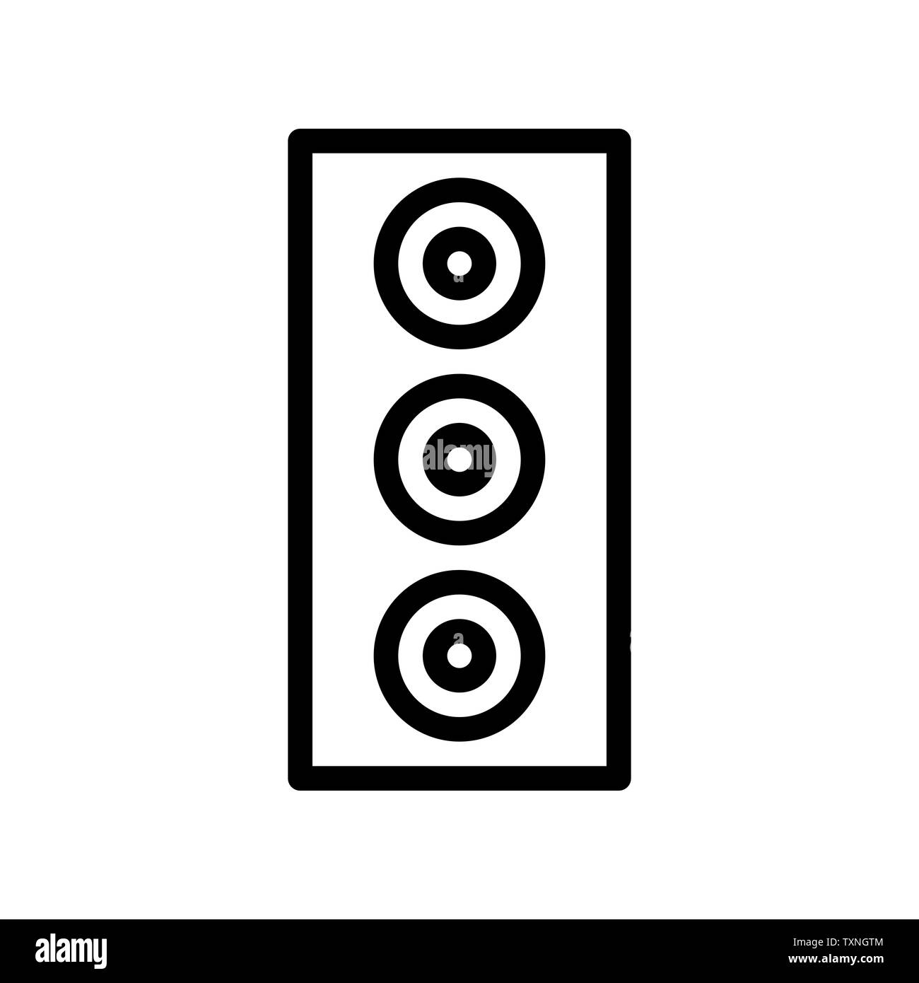 sound audio speaker multimedia logo or icon illustration Stock Photo ...