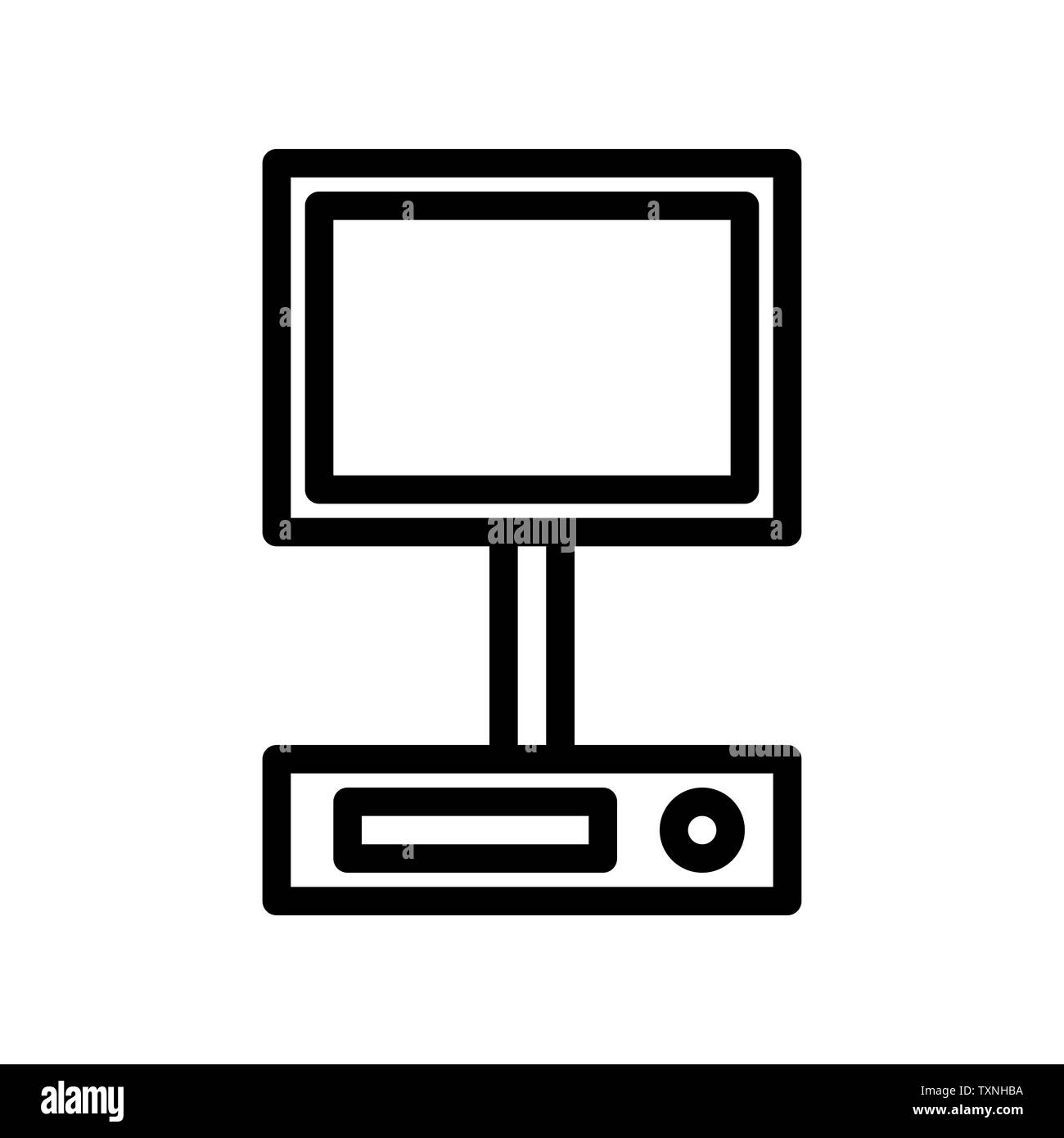 Front desk communication icon Black and White Stock Photos & Images - Alamy