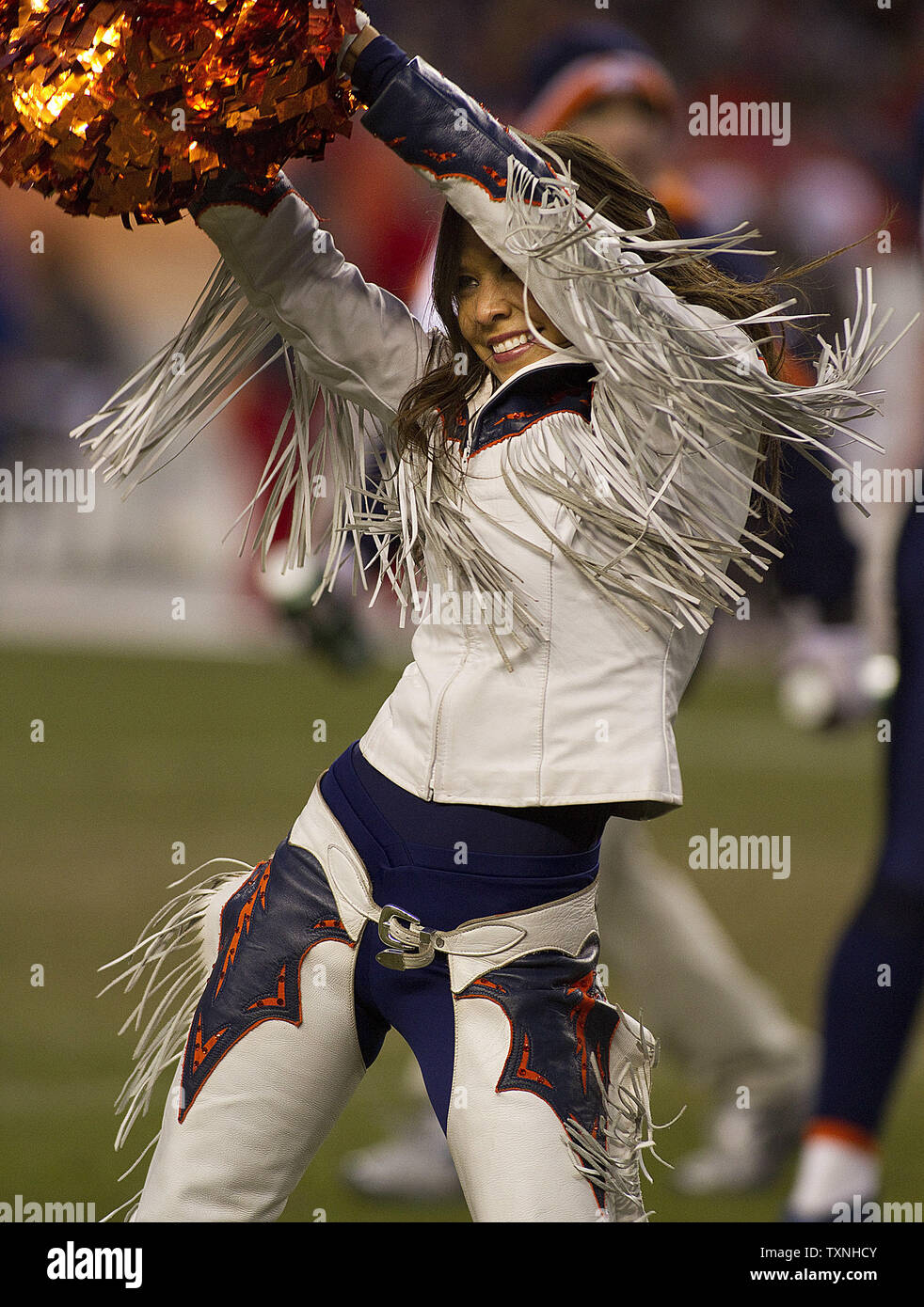 Denver broncos cheerleader hi-res stock photography and images - Alamy