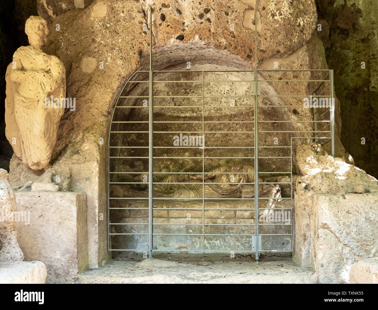 Italy winged demons tomb hi-res stock photography and images - Alamy
