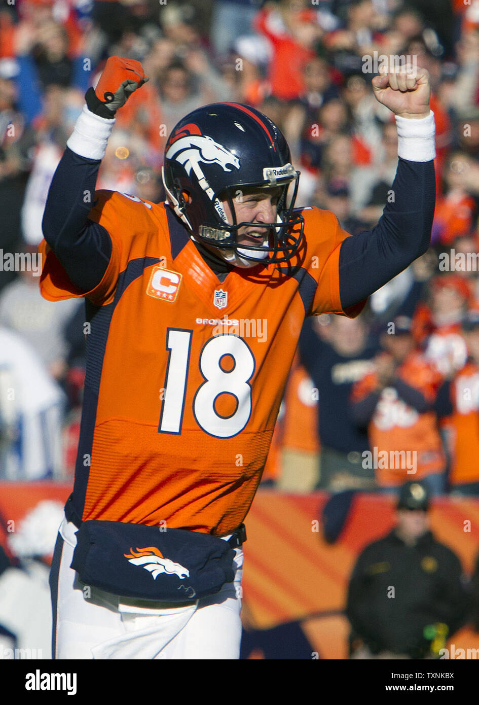 Peyton Manning Broncos Celebrating