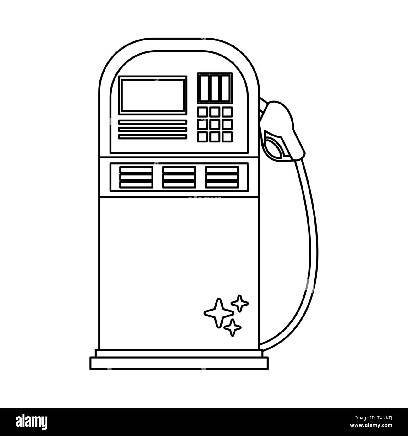 Fuel Dispenser Machine Black and White Stock Photos & Images - Alamy