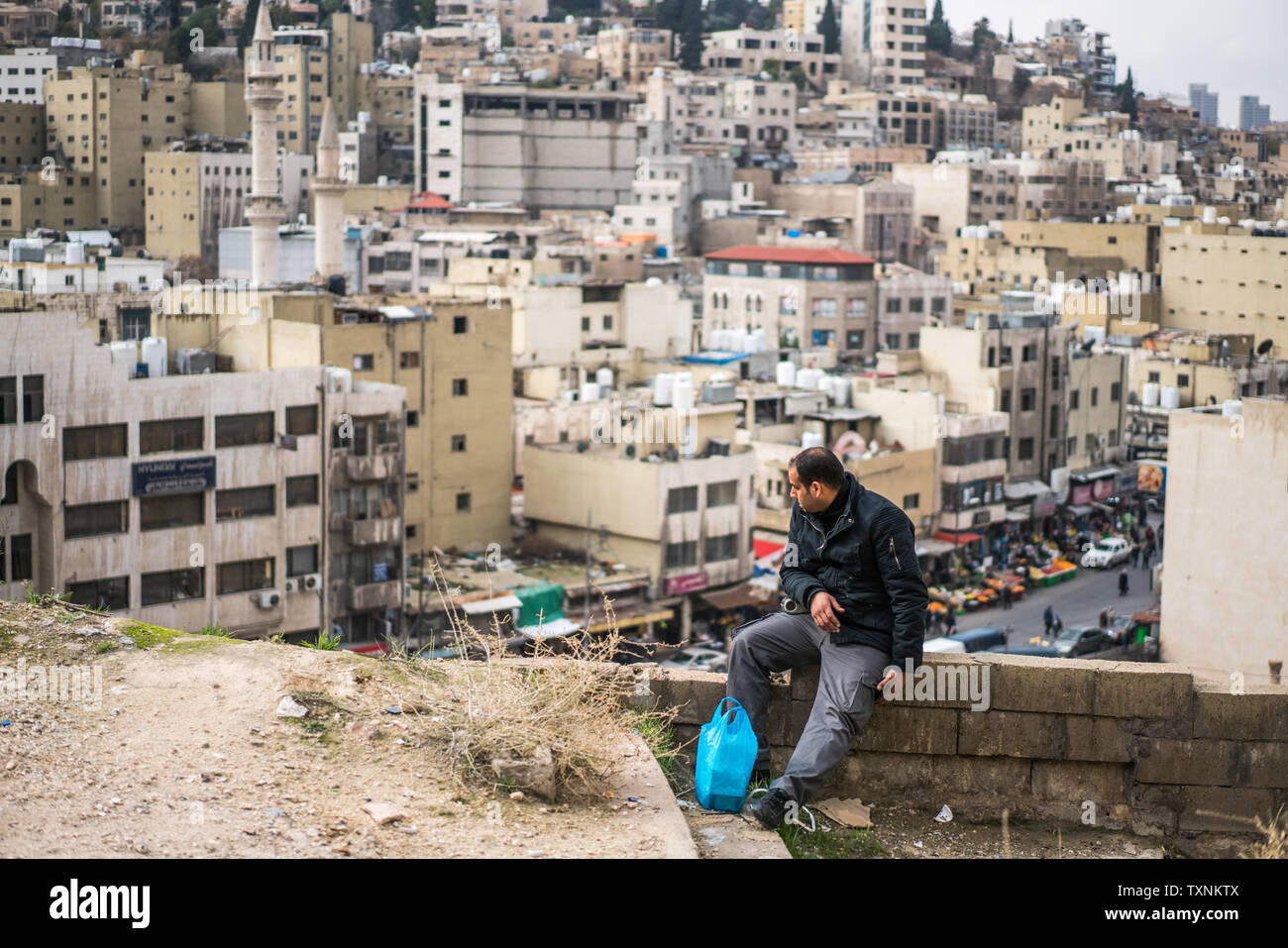 Local people,in the street of the Amman, Jordan Stock Photo - Alamy