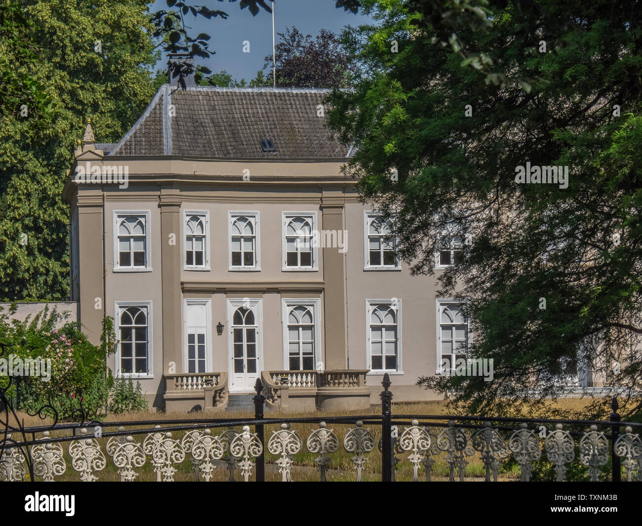 Castle and Cows Stock Photo - Alamy