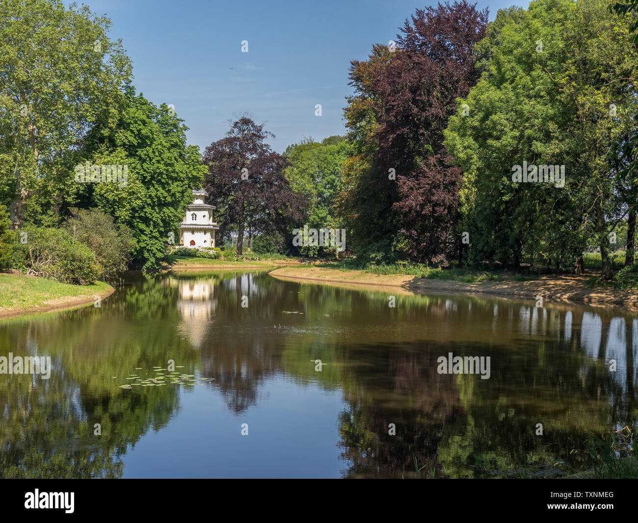 Castle and Cows Stock Photo - Alamy