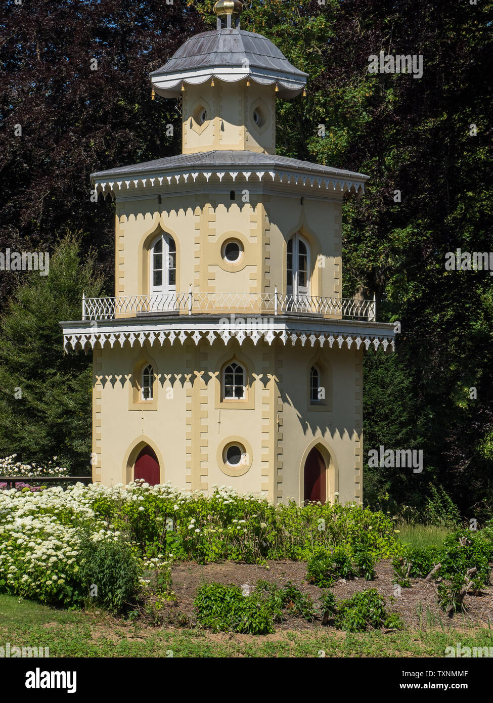 Castle and Cows Stock Photo - Alamy