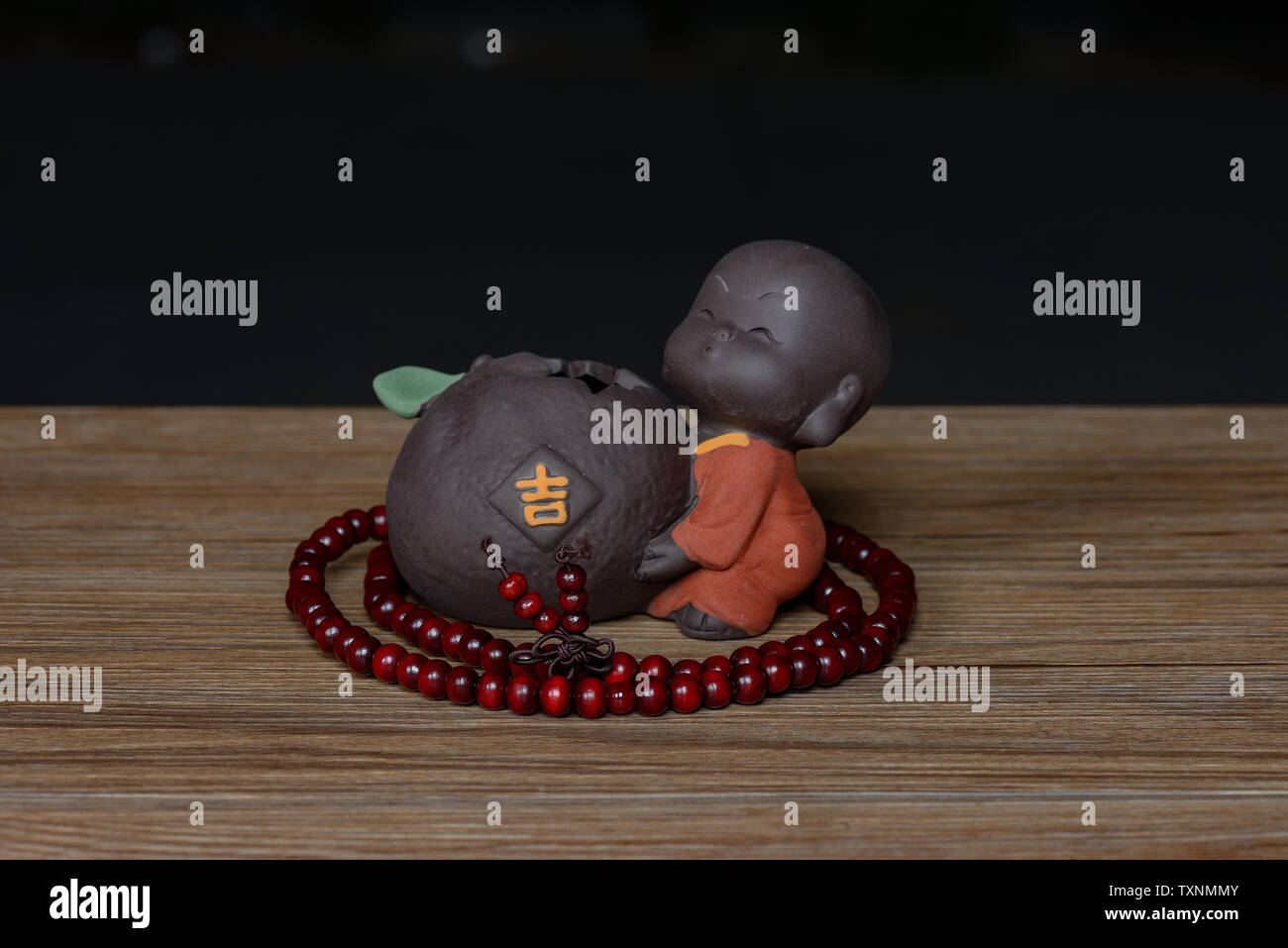 Little monk car furnishings Stock Photo - Alamy