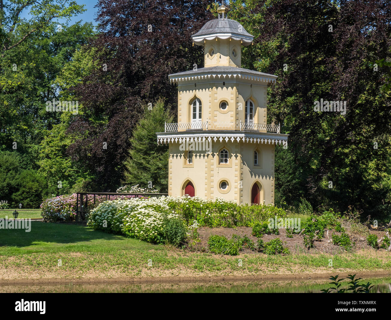 Castle and Cows Stock Photo - Alamy