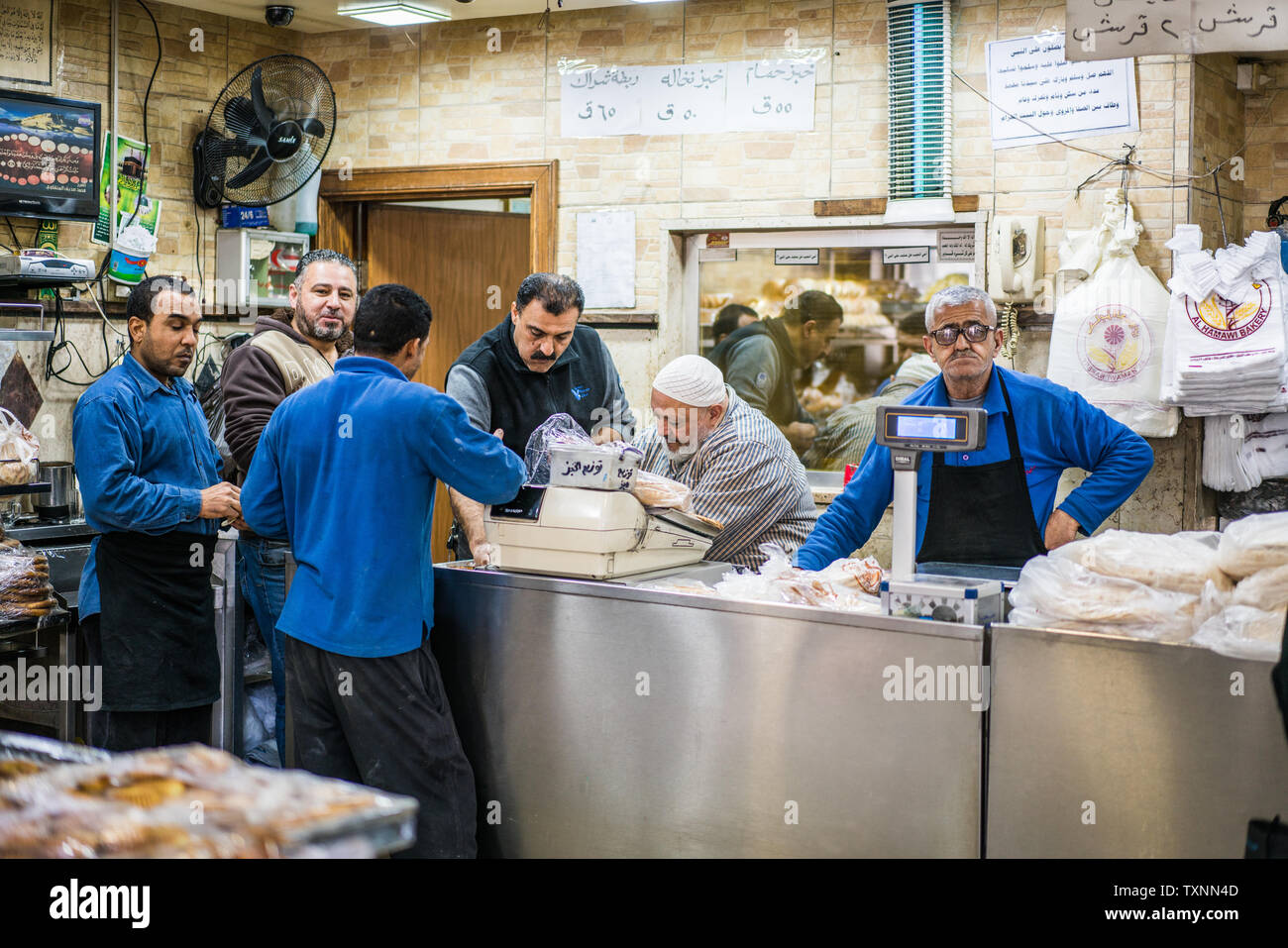 Falafel and kebab Faastfood in the Amman, Jordan Stock Photo - Alamy