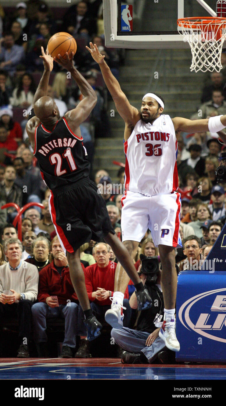 Rasheed wallace portland trail blazers hi-res stock photography and ...