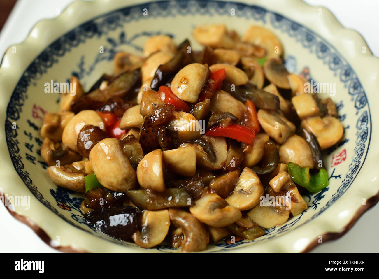 Mushroom burning sea cucumber Stock Photo - Alamy