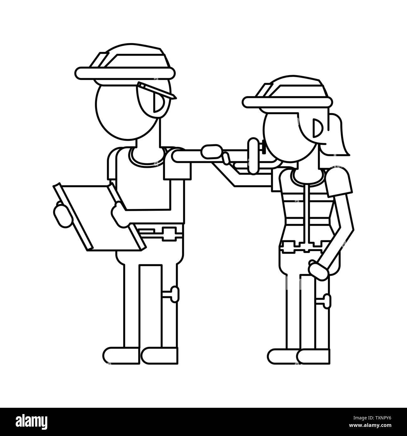 Faceless employee man in Cut Out Stock Images & Pictures - Alamy