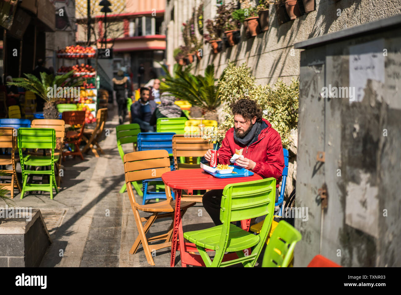Local people,in the street of the Amman, Jordan Stock Photo - Alamy