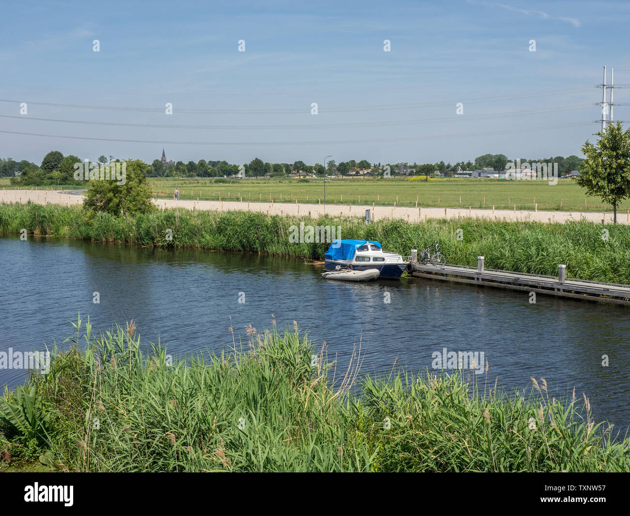 at the river issel in the netherlands Stock Photo - Alamy
