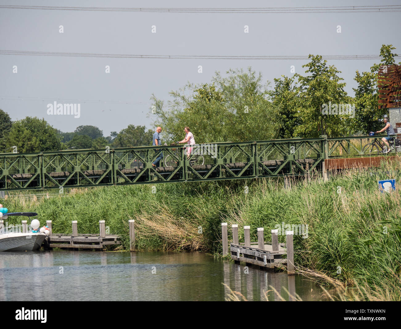 at the river issel in the netherlands Stock Photo - Alamy