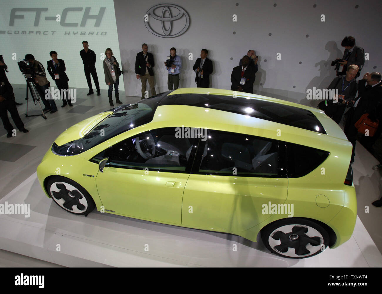 Toyota unveiled the new FT-CH Hybrid Electric concept car at the 2010 ...