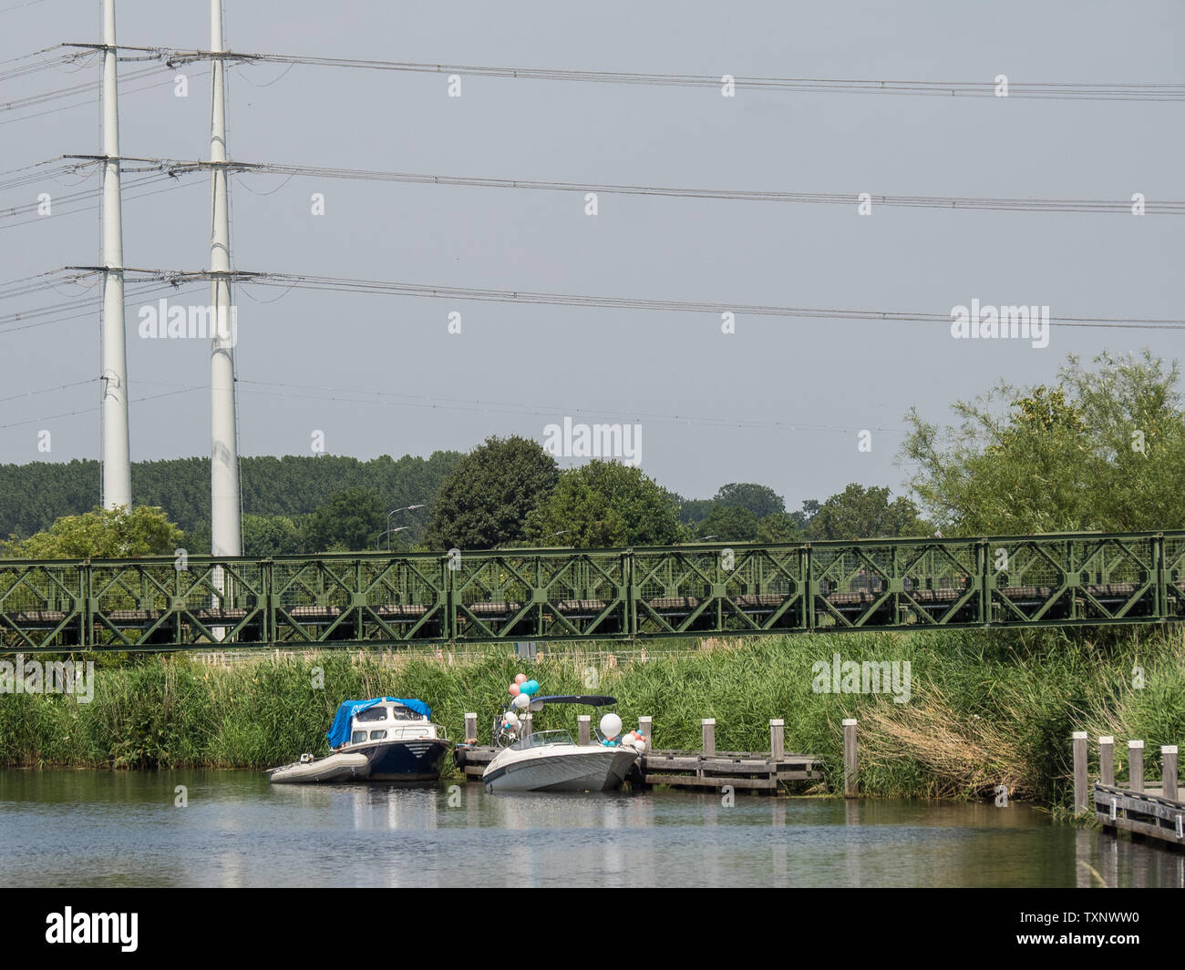 at the river issel in the netherlands Stock Photo - Alamy