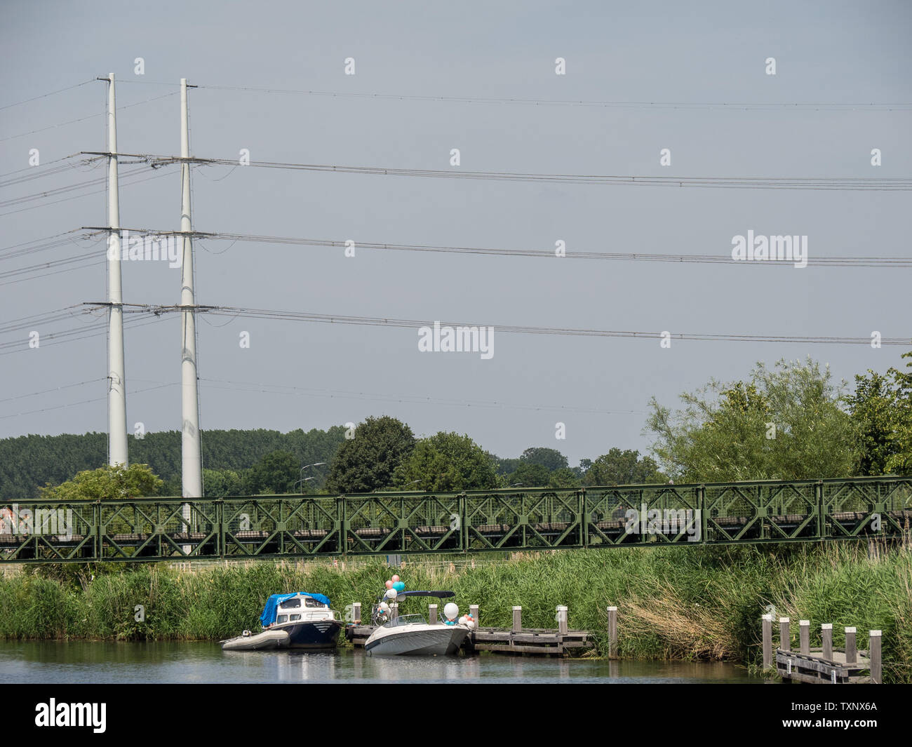 at the river issel in the netherlands Stock Photo - Alamy