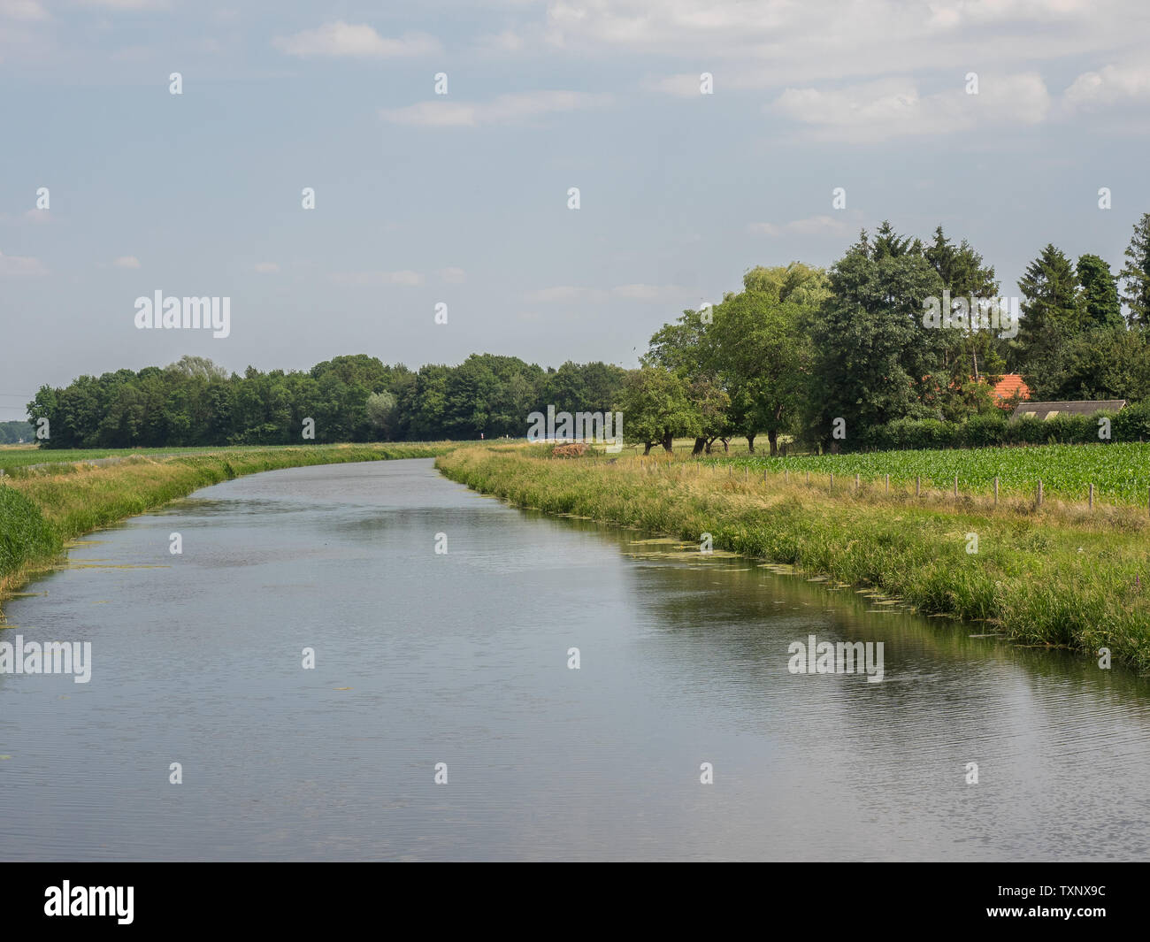 at the river issel in the netherlands Stock Photo - Alamy