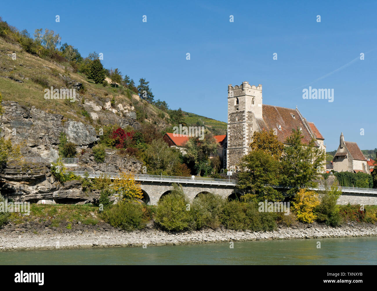 Wachau village spitz at danube river hi-res stock photography and ...