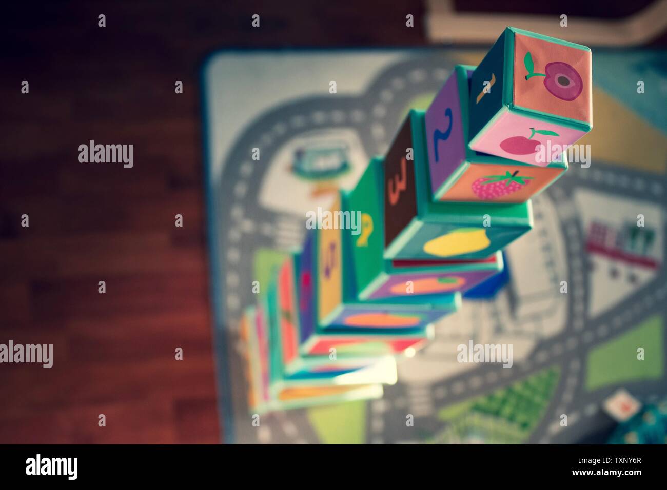 Number blocks hi-res stock photography and images - Alamy