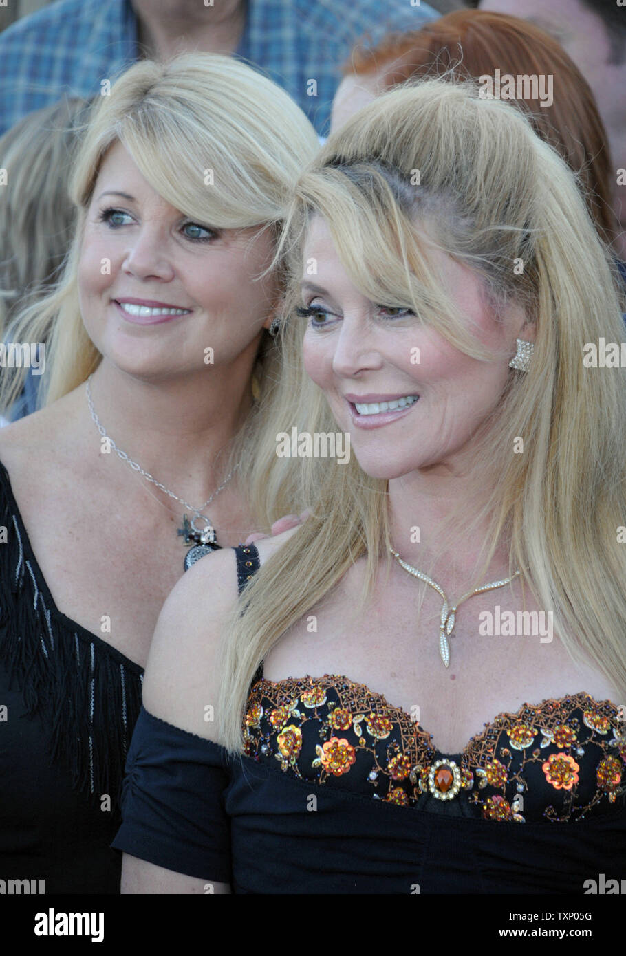 Cast members, like Audrey Landers, right, meet with fans during the ...