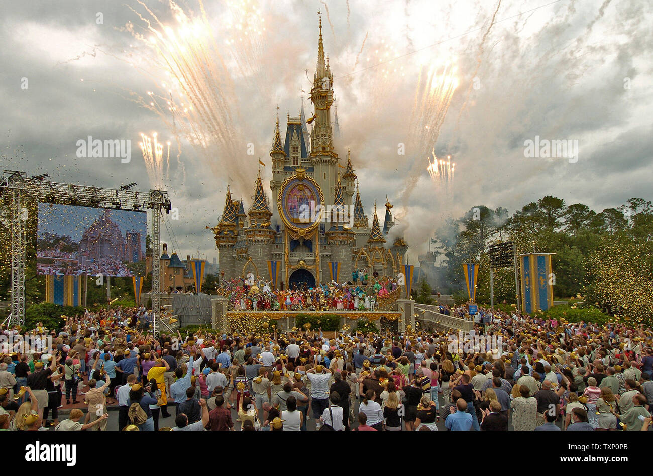 Thousands Of Guests Watch As Fireworks And Confetti Close The