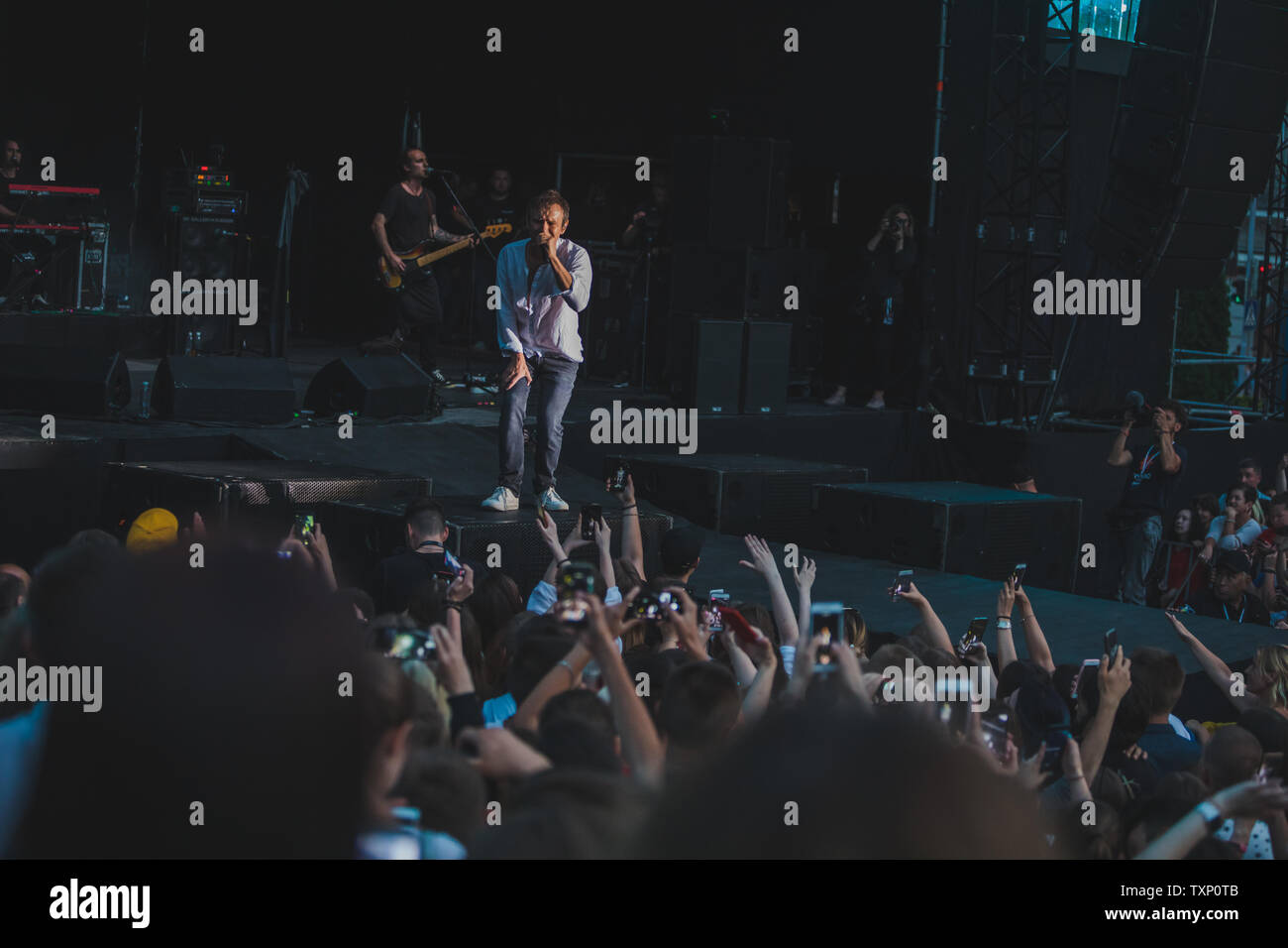 LVIV, UKRAINE - June 18, 2019: Svyatoslav Vakarchuk ukrainian rock ...