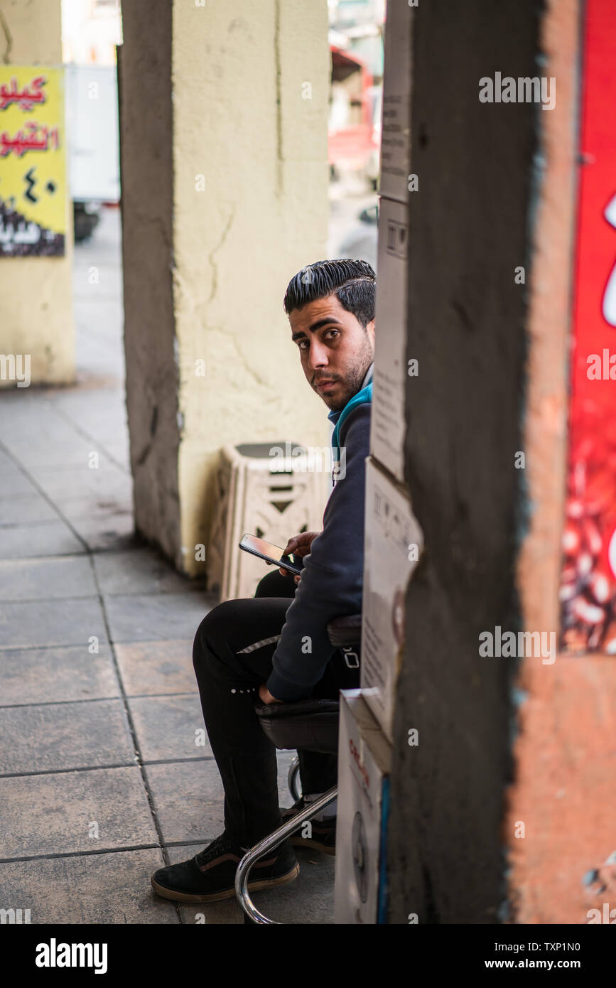 Local people,in the street of the Amman, Jordan Stock Photo - Alamy