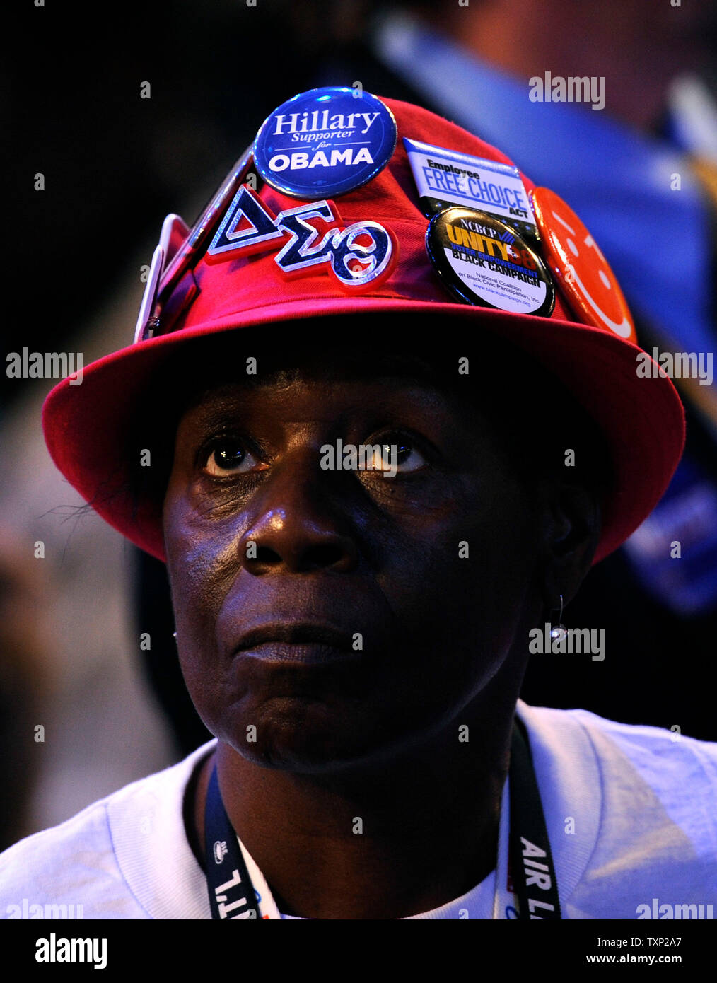 An Obama supporter is seen on the floor during the second day of the ...