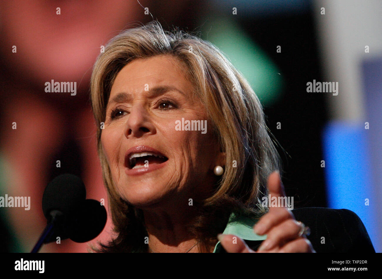 Sen. Barbara Boxer (D-CA) speaks at the Democratic National Convention ...