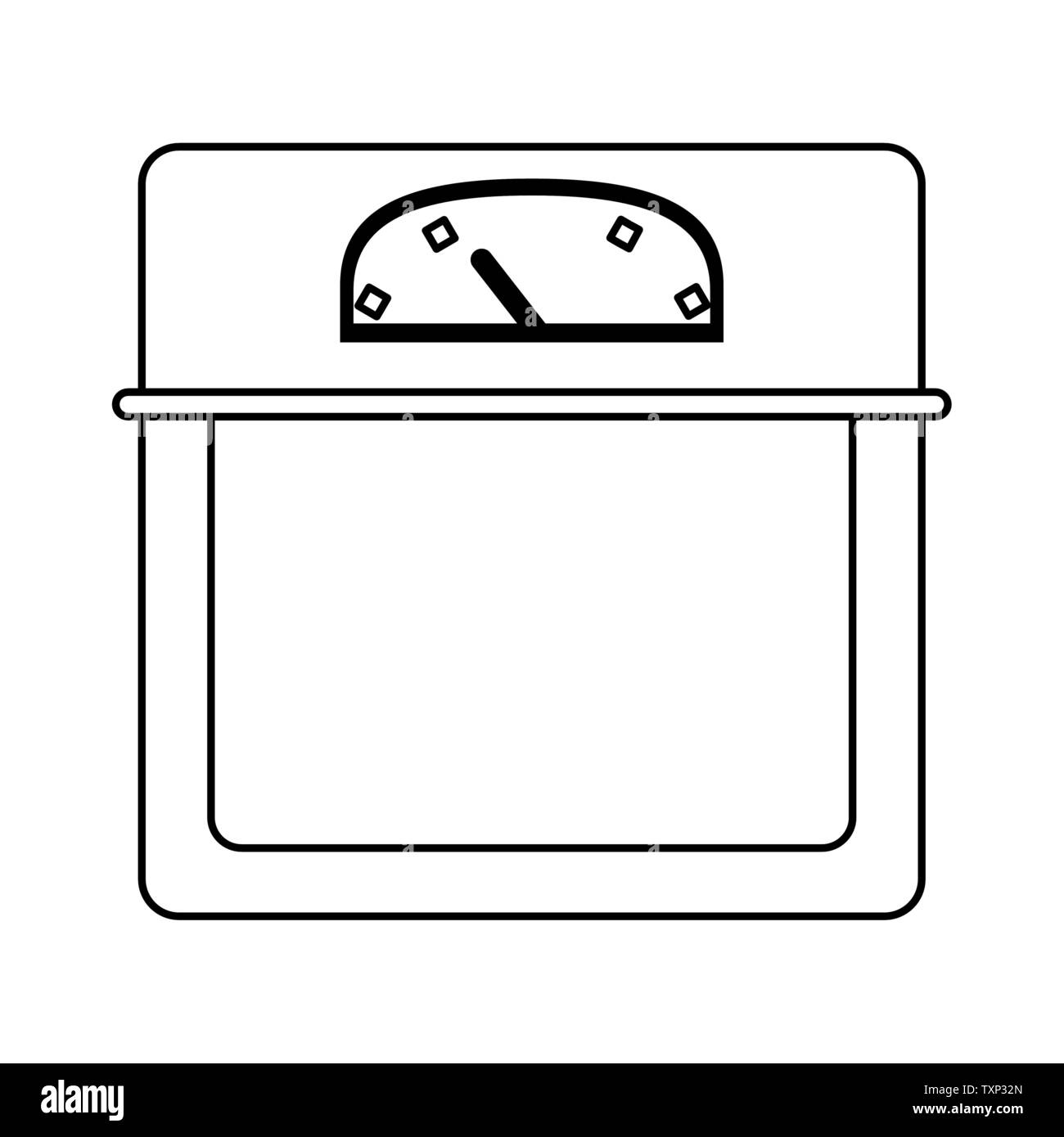 Bathroom weight scale in Stock Vector Images - Alamy