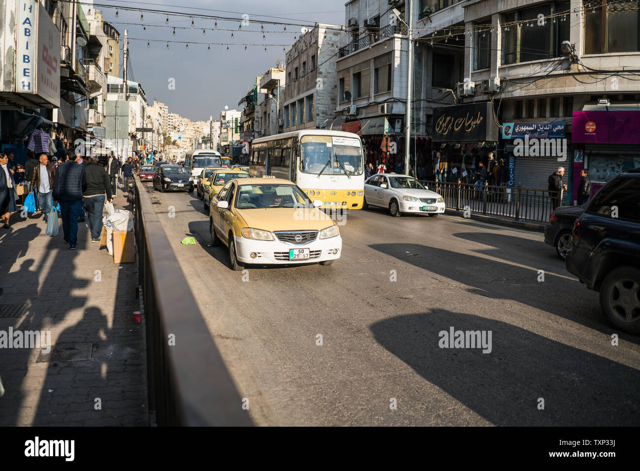 Street of the Amman, Jordan Stock Photo - Alamy