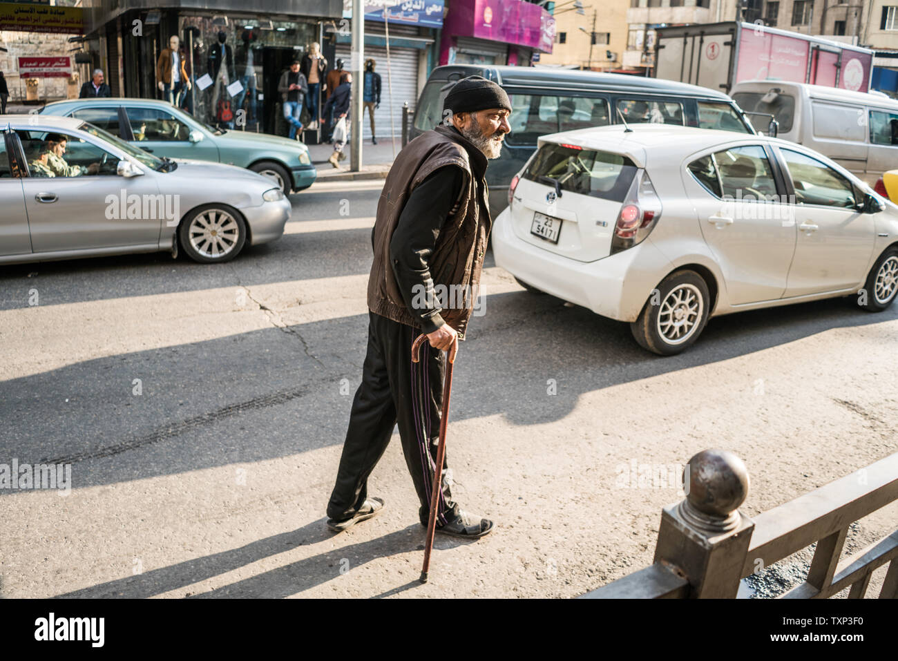 Local people,in the street of the Amman, Jordan Stock Photo - Alamy